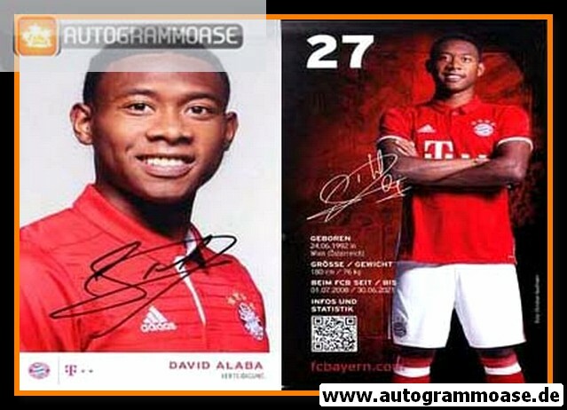 Autografo Calcio | FC Bayern Monaco | 2016 | David ALABA | eBay