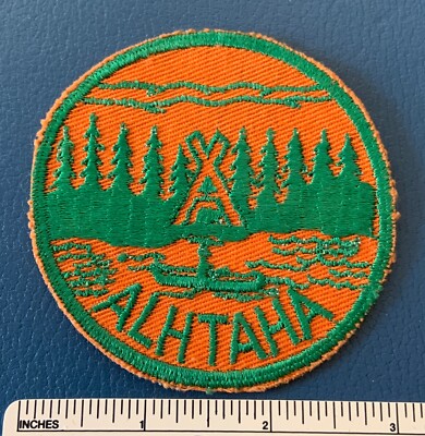 VTG 1950s CAMP ALHTAHA Boy Scout Uniform Badge PATCH BSA CE Camper- Orange Twill | eBay