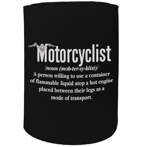 Stubby Holder - Motorcyclist Meaning Motorbike - Funny Novelty ...
