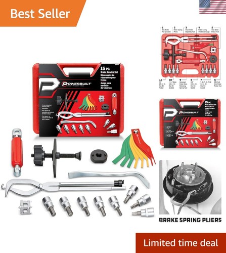 Comprehensive 15pc Brake Tool Set for Car Brake Repair - Durable ...