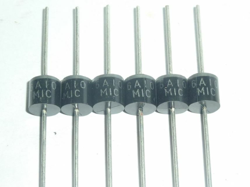 10 OR 25 PCS 6A10 1000V 6A 1KV Axial Rectifier Diode 6 AMP USA S/H | eBay