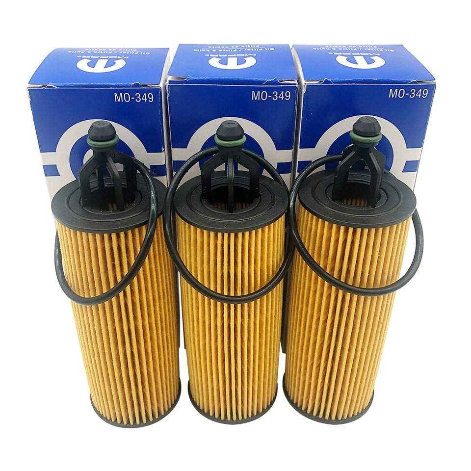 3 Pcs 68191349AC Oil Filte Mopar Chrysler Jeep Dodge RAM 3.2L 3.6L V6 ...