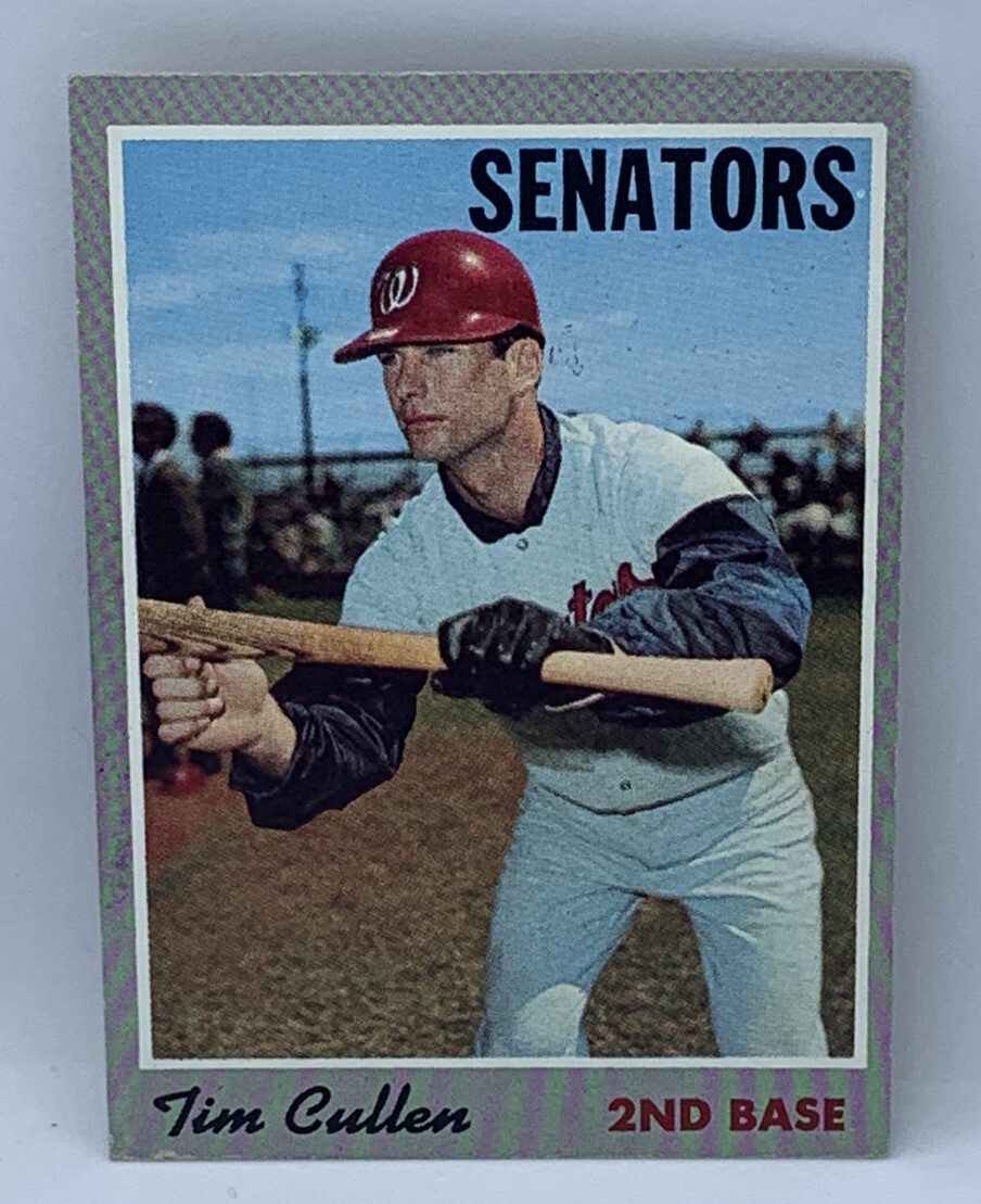1970 Topps Baseball Tim Cullen Senators #49 Nice Condition | eBay