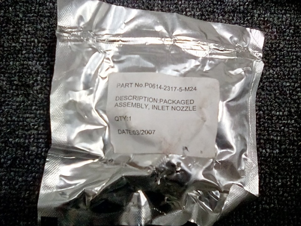 Inlet Nozzle Assembly Smiths Chemical agent Detection P0614-23175-M24 5 ...