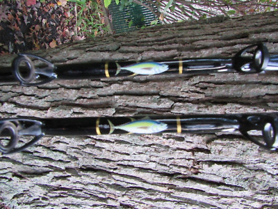 2 Bogan Custom 50LB Class 6'6' STANDUP Trolling Rods USA MADE | eBay