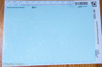 Microscale Decal O #48-1522 (Assorted) Boxcar Chalk Markings (Decal ...