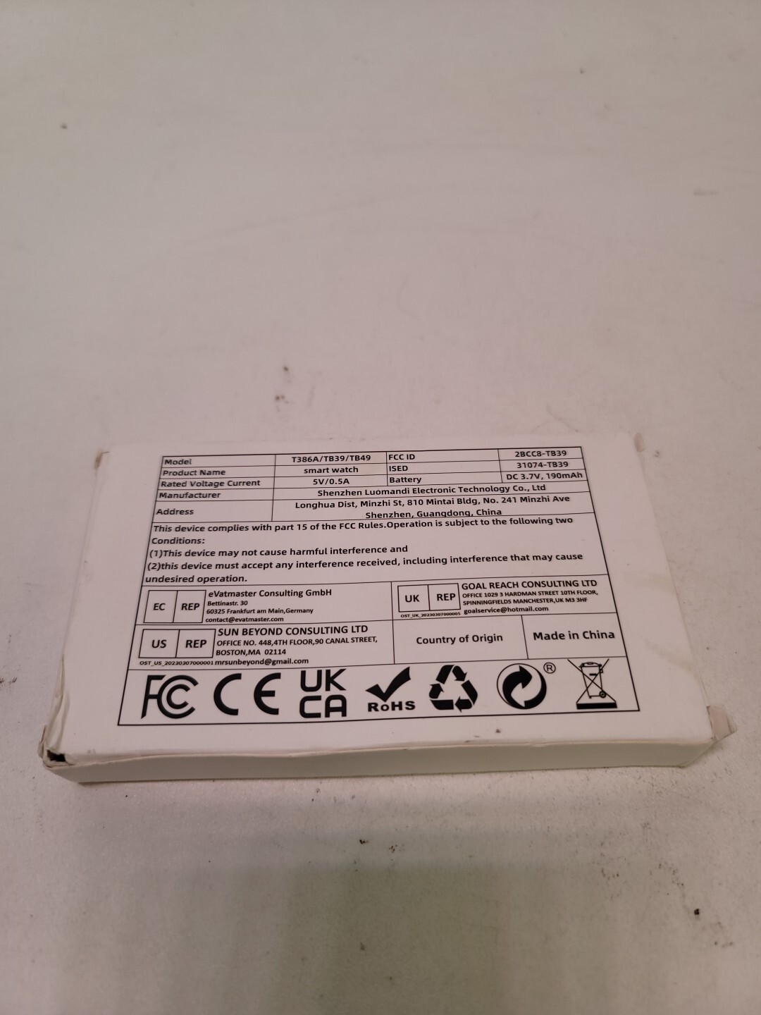 Smart Watch TB39 | eBay