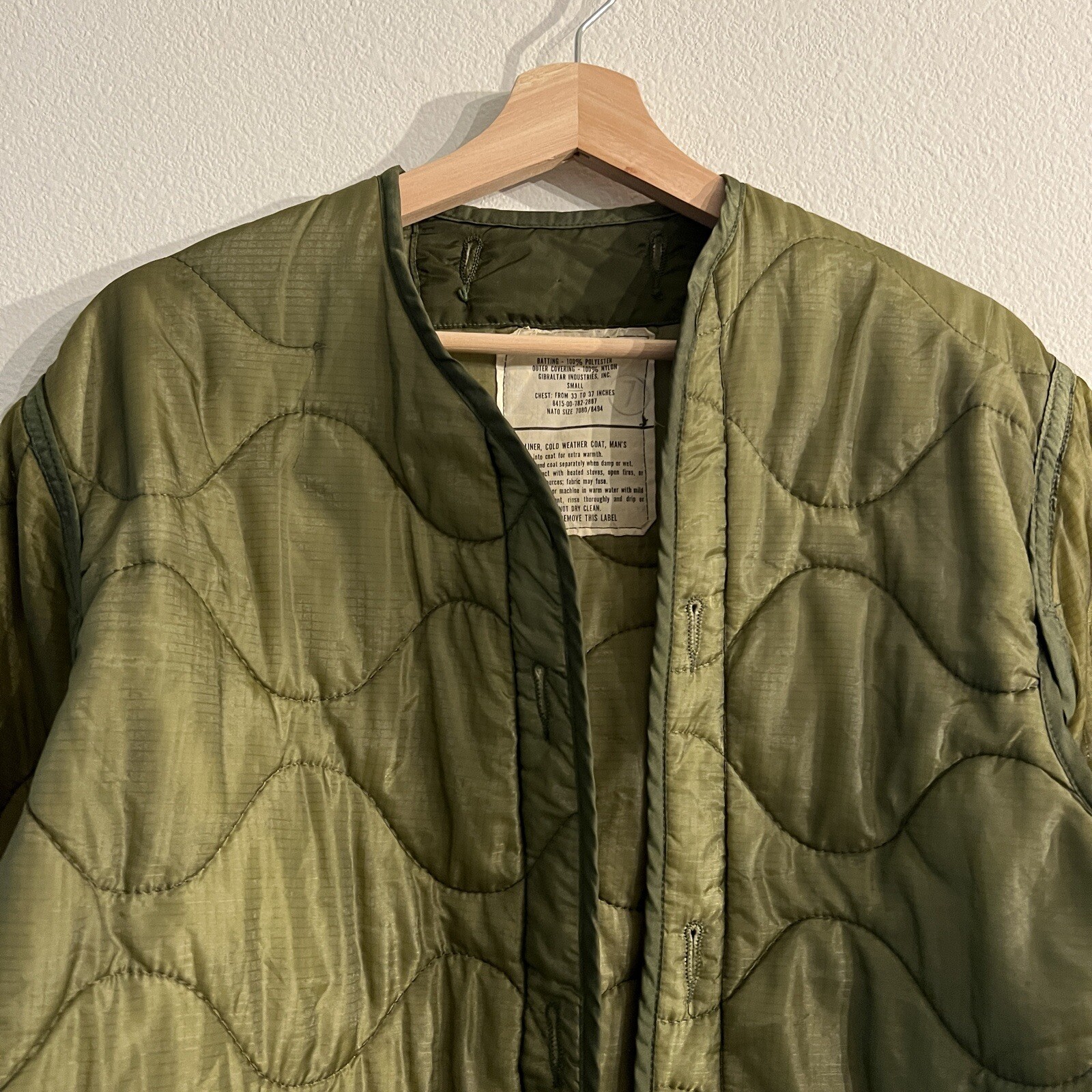 Vintage Military M65 Field Jacket Coat Liner M-65 Qu… - Gem