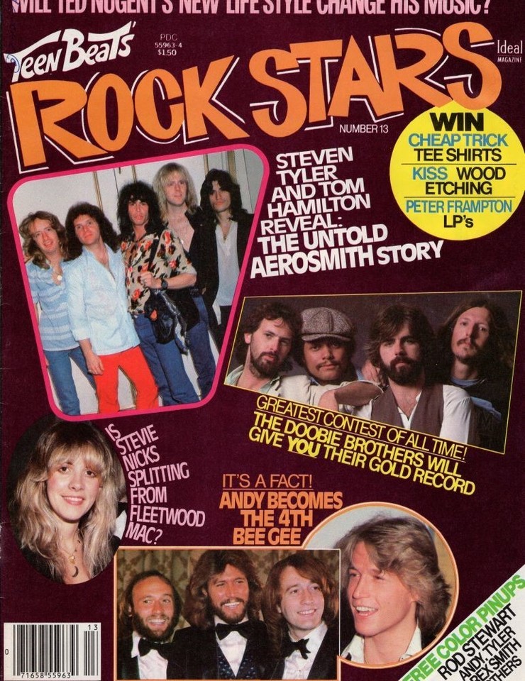 Heart pinup Stevie Nicks Bee Gees Andy Gibb Doobie Brothers clippings ...