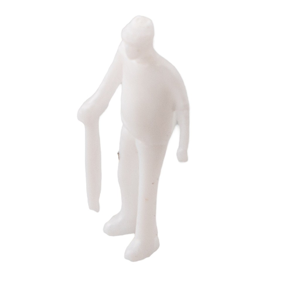 100 Pcs Miniature Model White Figures 1:75 Decoration People Practical ...