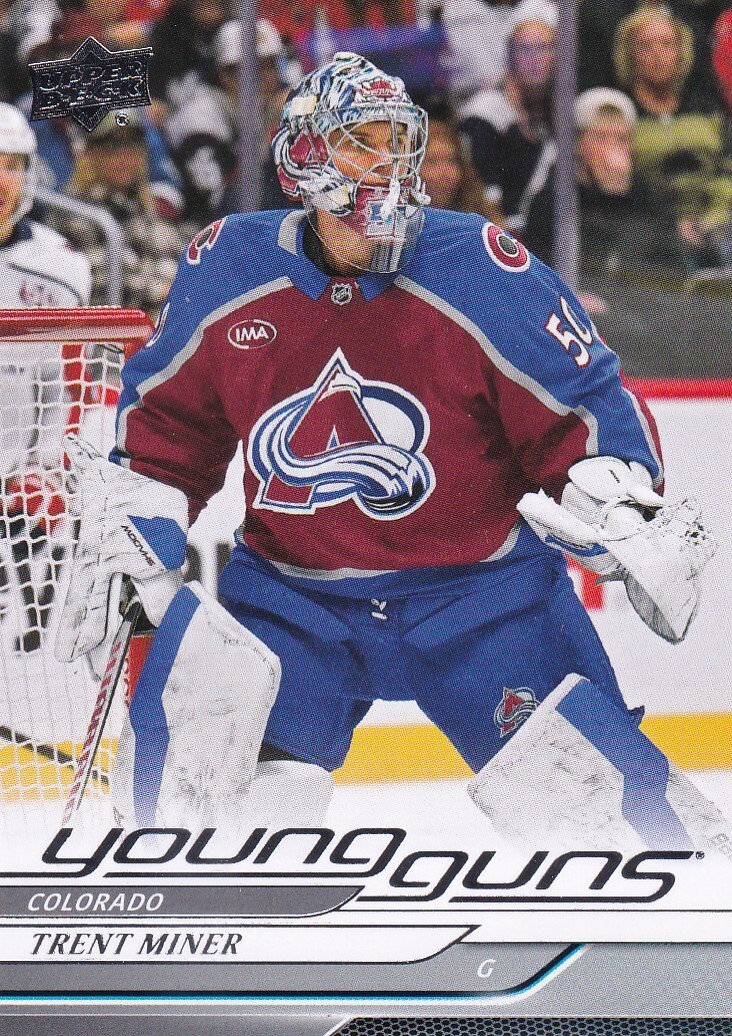 24/25 UPPER DECK EXTENDED YOUNG GUNS COLORADO AVALANCHE TRENT MINER ...