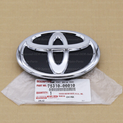 75310-06010 GENUINE OEM FRONT GRILLE LOGO EMBLEM BADGE 13-16 TOYOTA ...