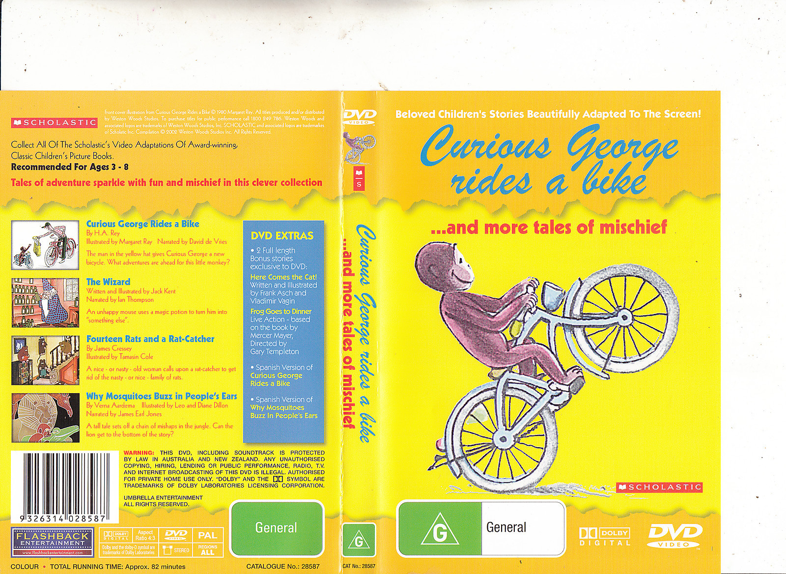 Curious George Rides A Bike-1980-[4 Episodes]-Animated CG-DVD | eBay