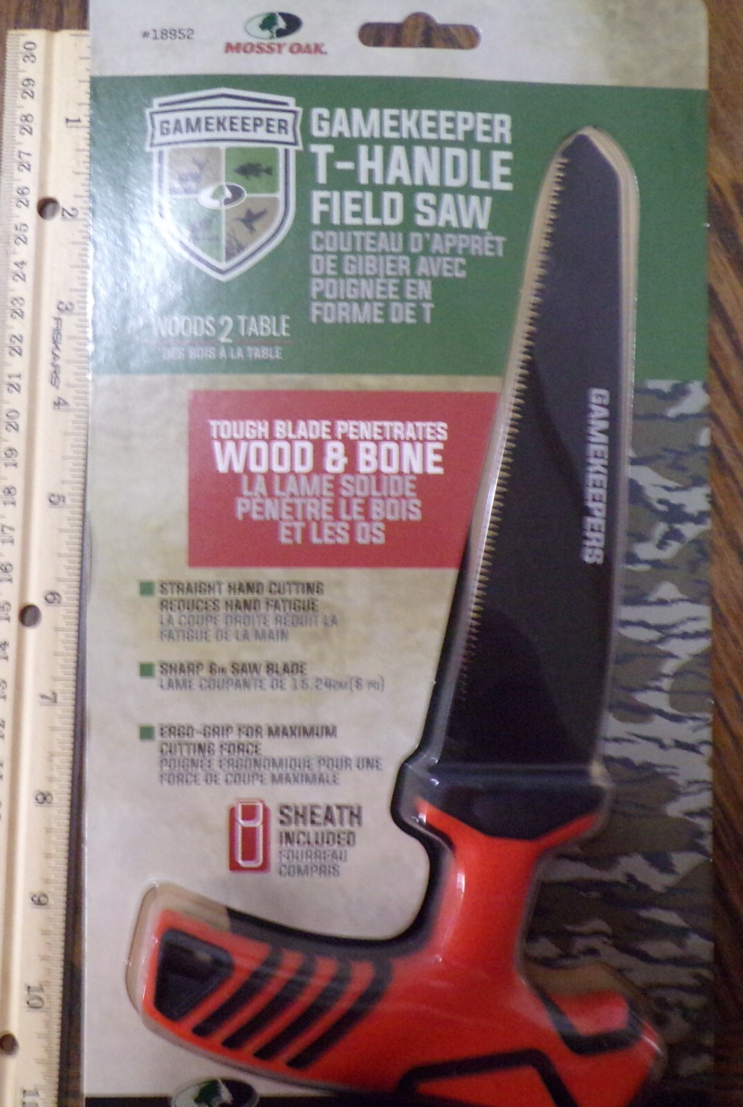 Allen Gamekeeper T-Handle Field Saw Mossy Oak 6" Blade W/Sheath Woods 2 ...