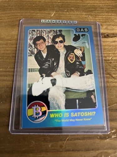 G.A.S Trading Cards Who Is Satoshi? Blue Bordered Limited Edition 9/100 ...
