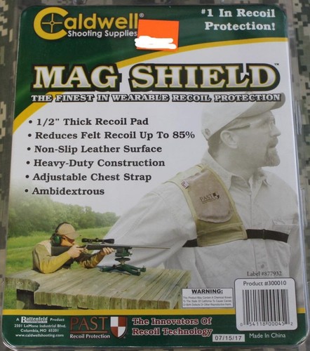 Caldwell PAST Magnum Shield Recoil Protection Leather Shoulder Pad ...