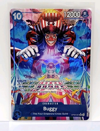 One Piece TCG Buggy Alt Art Emperors in the New World OP09-051 ENGLISH ...