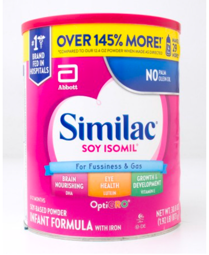 Similac Soy Isomil Powder Infant Formula with Iron 30.8oz 7/26 | eBay