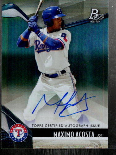 B3242- 2021 Bowman Platinum Top Prospect Autographs #TOP80 Maximo ...
