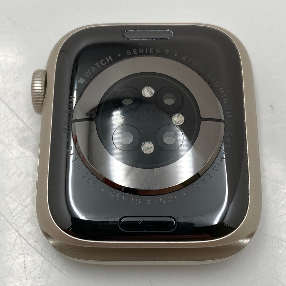 Apple Watch Series 7 41mm Aluminum Starlight (Unlocked) A2475 - Open ...