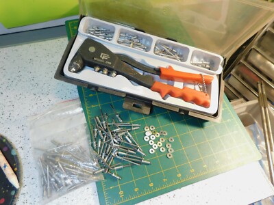 Central Forge Model 910 Pop Rivet Pliers & Large Lot of Rivets ...