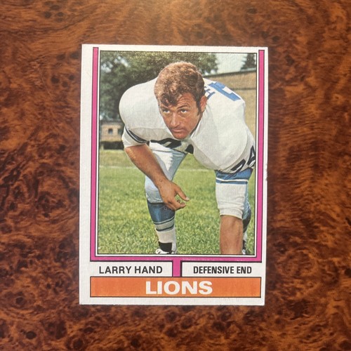 1974 Topps Football Larry Hand Detroit Lions #198 | eBay