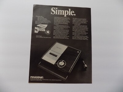 LOOK 1968/1 PANASONIC CASSETTE RECORDER SIMPLE | eBay