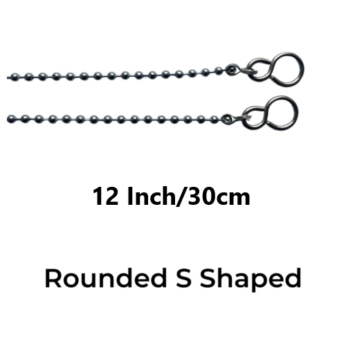 12" Sink & 18" Bath Basin Plug Chains Chrome Metal Replacement Bathroom ...