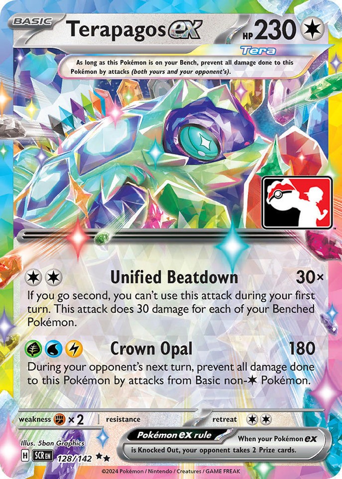 Terapagos Ex 128/142 Prize Pack Series Cards for sale | eBay