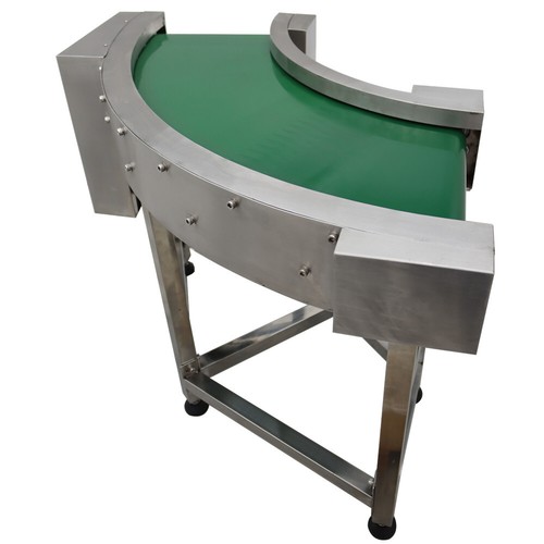 110V Industrial Conveyor Belt System 90° Corner Turning 20m/min 400W 11 ...