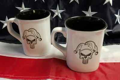 Set of 2 Mugs: CIA Clandestine Service Special Operations Jester w ...