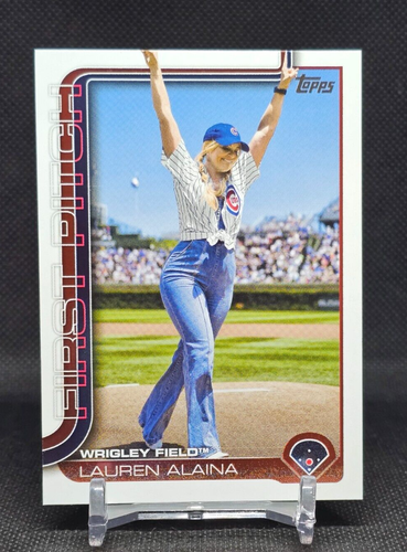 Lauren Alaina 2025 Topps Series 1 Baseball First Pitch #FP-09 Chicago ...