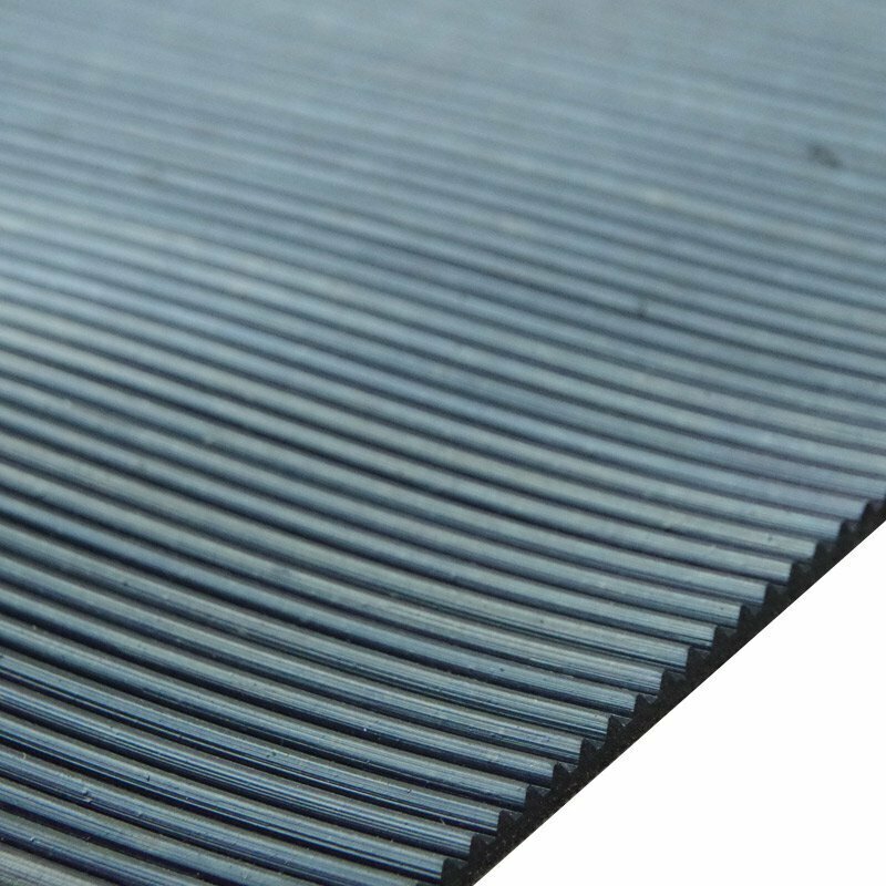 3mm Grooved Anti Slip Rubber Matting Fine Ribbed / Squares & Strips in ...