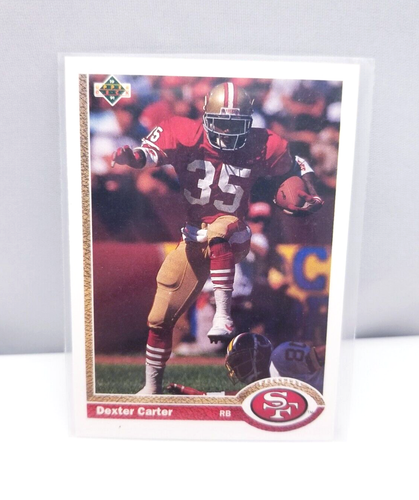 1991 Upper Deck Dexter Carter #125 NFL Football Trading Card | eBay