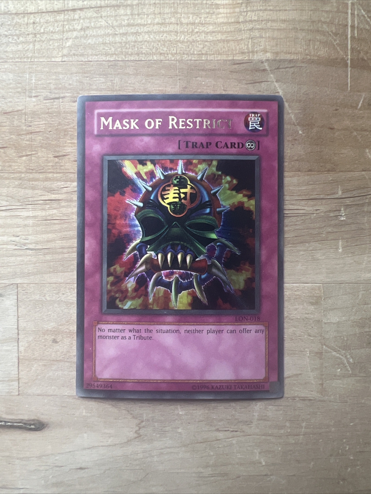 Yu-Gi-Oh! TCG Mask of Restrict Labyrinth of Nightmare LON-018 Unlimited ...
