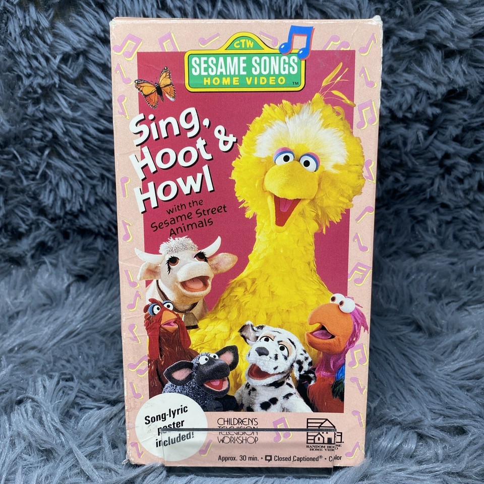 Sesame Songs Sing, Hoot & Howl VHS Tape 1991 Sesame Songs Video Big ...