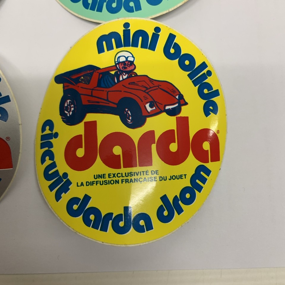 Bundle 4 Stickers Old Mini Bolide Circuit Darda Drom Era Majorette ...