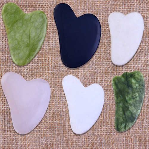 Quartz Face Massage Scraper Crystal Stone Jade Full Body Massager Face ...