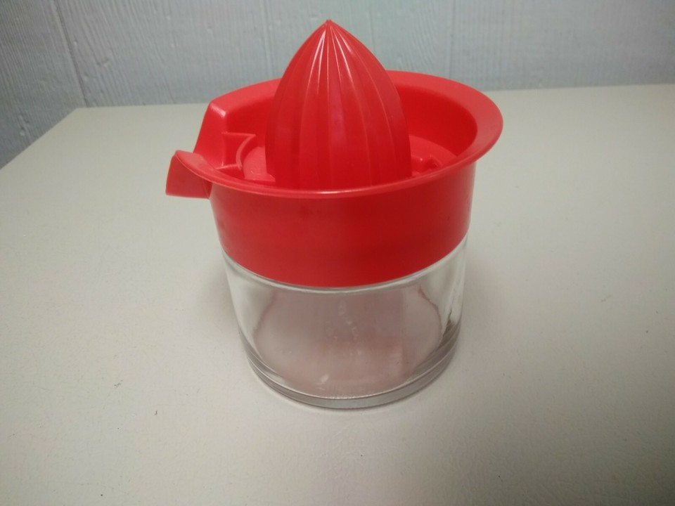 VTG Juicer Orange Lemon Citrus Squeezer Jar Glass design | eBay