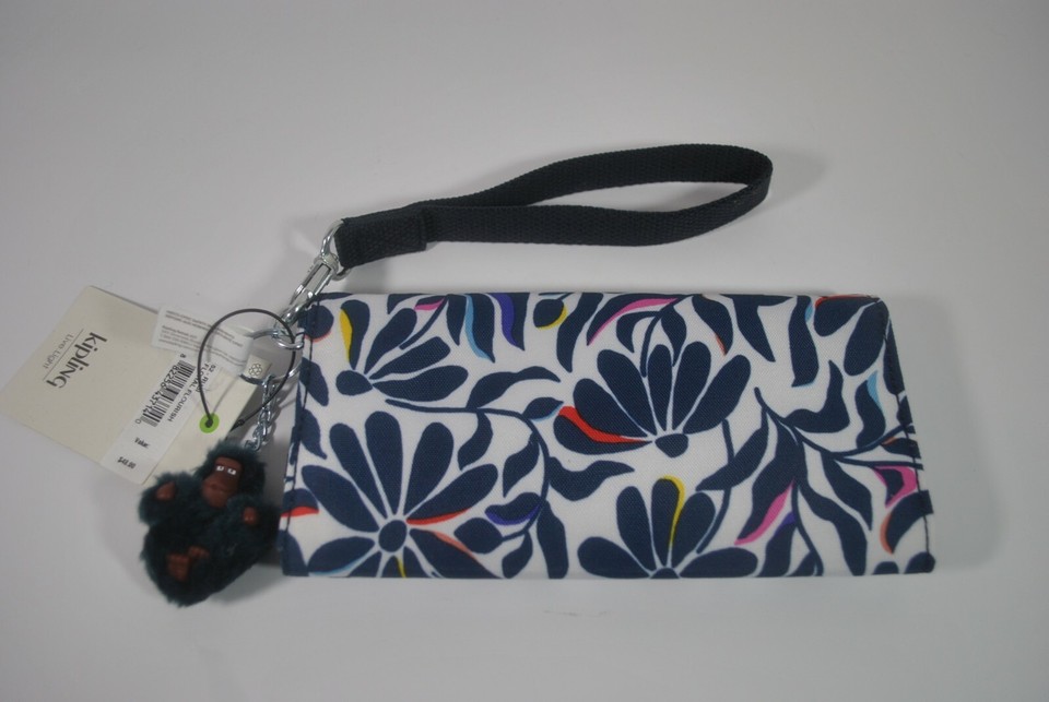 New With Tag Kipling RUBI Large Wallet / Wristlet with Furry Monkey | eBay