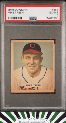 1949 Bowman #166 Mike Tresh PSA 6 EX-MT mhfn | eBay