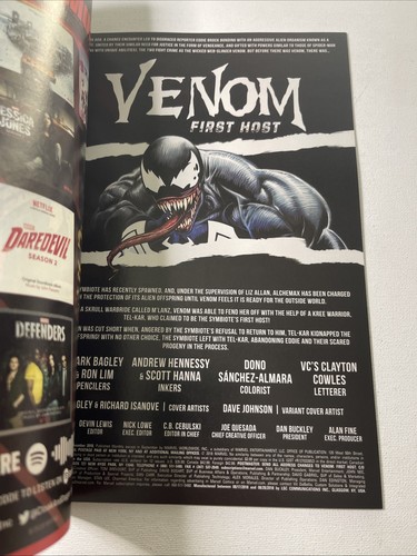 Venom First Host #3 Dave Johnson (Marvel Comics November 2018) for sale ...