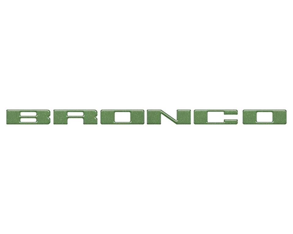 2021-2026 Ford Bronco Grille Letter Overlays - Official Licensed ...