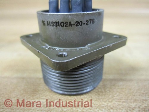Amphenol MS3102A2027S Receptacle MS3102A20-27S W/Connector | eBay