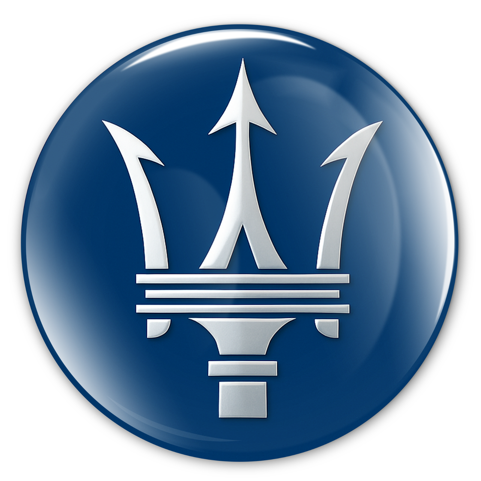 Maserati domed Stickers 4pcs Decals epoxy Rim Badge wheel caps emblem ...