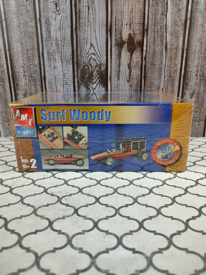 AMT/ERTL BUYERS CHOICE SURF WOODY CUSTOM ROD 1:25 CAR MODEL KIT NEW ...