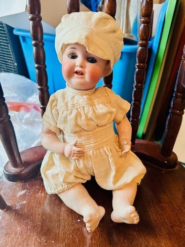 Antique 15" German Bisque Head Doll Armand Marseille 435 Dream Baby ...