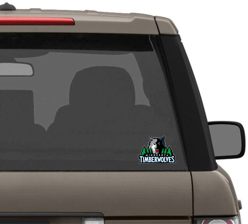 Minnesota Timberwolves Vintage Throwback Premium Vinyl Decal - NBA Logo ...