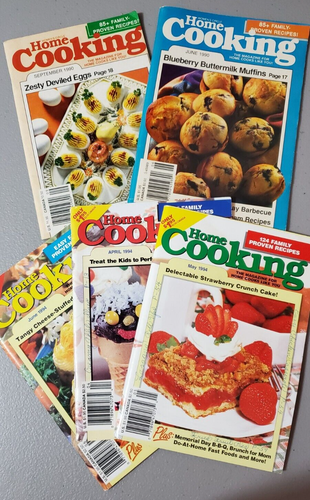 Lot of 5 Vintage Women's Circle HOME COOKING Magazines 1990 1994 Very ...