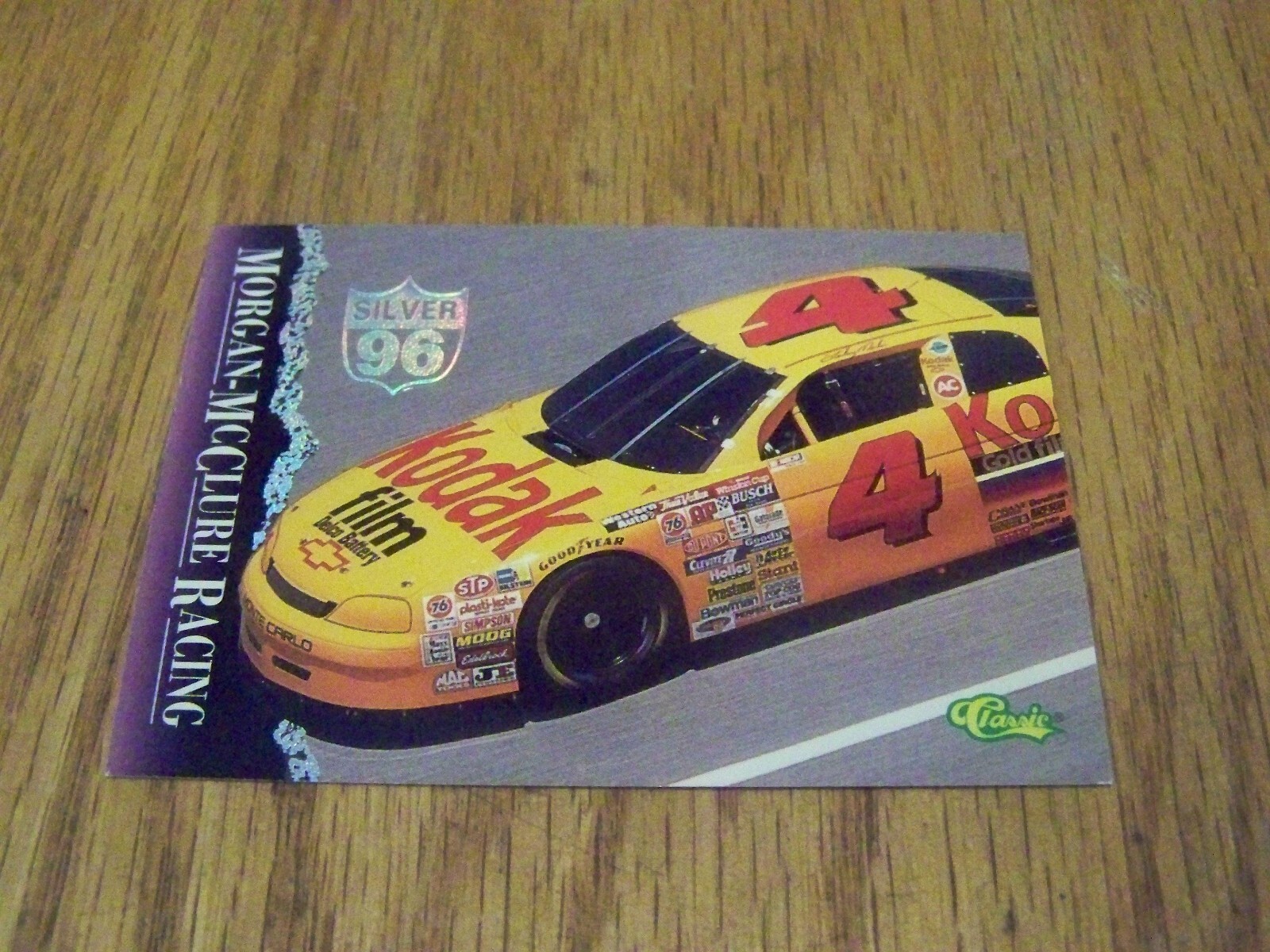 MORGAN - McCLURE RACING 1996 CLASSIC SILVER 96 NASCAR CARD | eBay